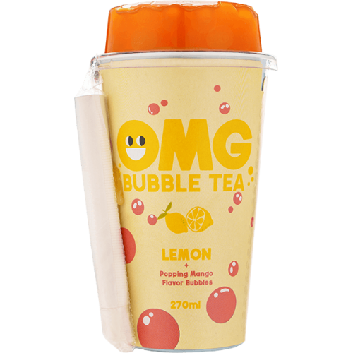 OMG - Bubble Tea Lemon Flavour Soft Drink 220ml